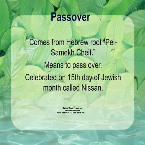 Passover Powerpoint | PPT | Judaism | Religion & Spirituality