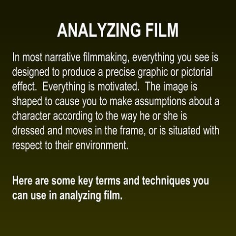 Principles of Film Theory | PPTX