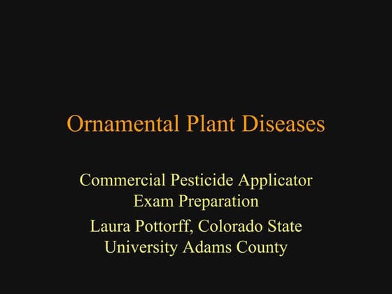 Principles of plant disease management | PPTX | Infectious Diseases | Diseases and Conditions