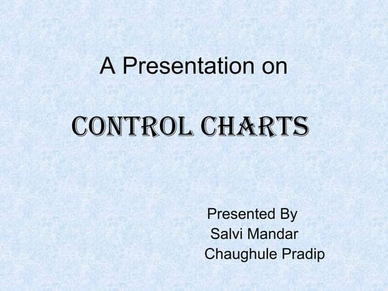 Statistical process control | PPT