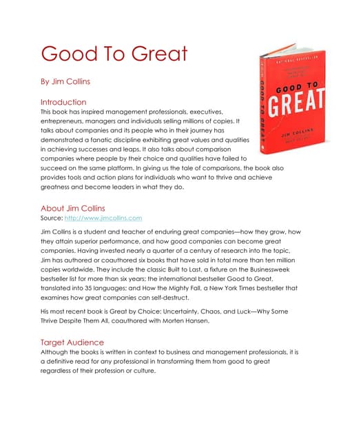 Good To Great - Concepts | PPT