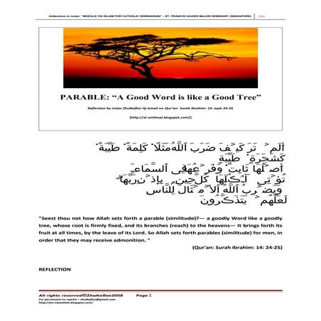 Good Word Like A Good Tree 97 2003 | DOC