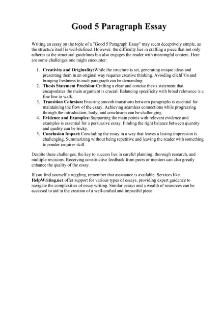 5 Paragraph Essay Outline.pdf | Homework and Study | Education