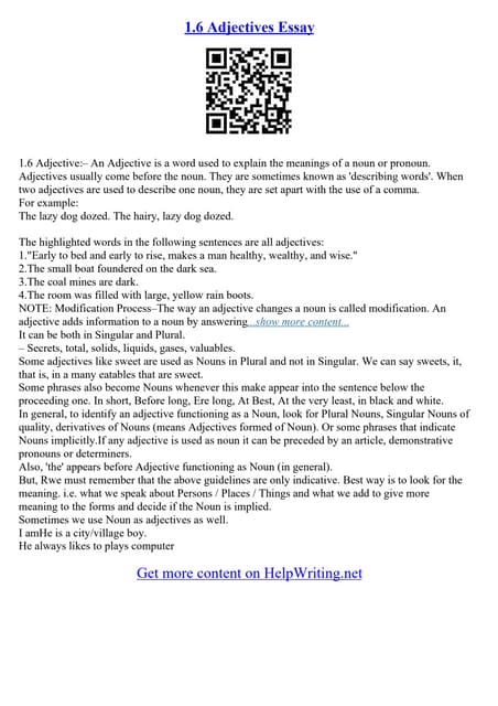 descriptive paragraph | PPT