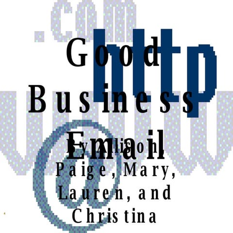 Good Business Email | PPT