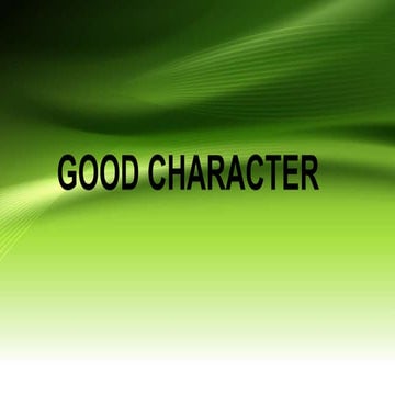 Good character in Islam | PPTX