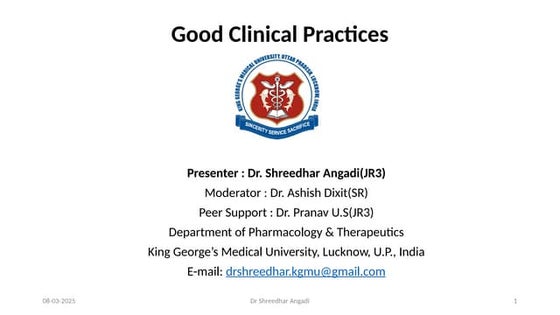 ICH-GCP Guidelines | PPTX