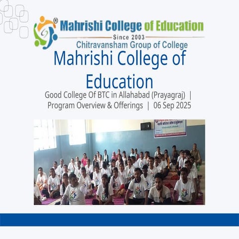 Good College Of BTC in Allahabad .pptx