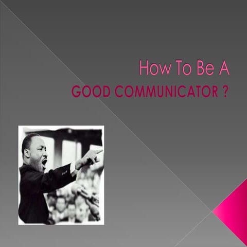 Good communicator | PPT