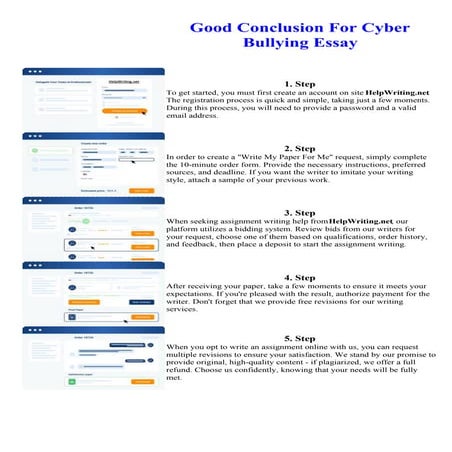 Good Conclusion For Cyber Bullying Essay | PDF