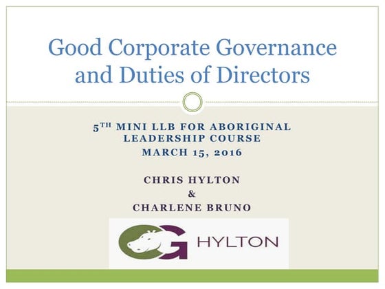 GOOD GOVERNANCE-PRINCIPLES | PPTX