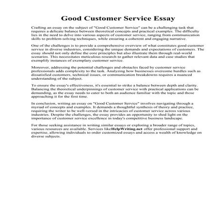 Good Customer Service Essay.pdf