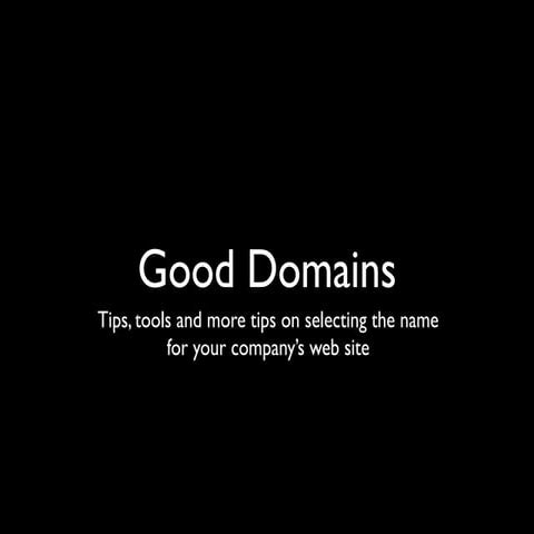 Good domain name practices | KEY