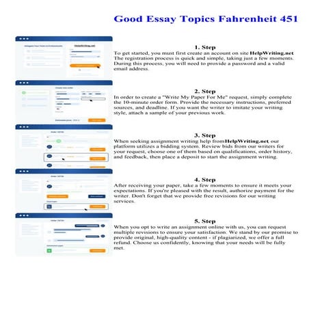 Good Essay Topics Fahrenheit 451 | PDF