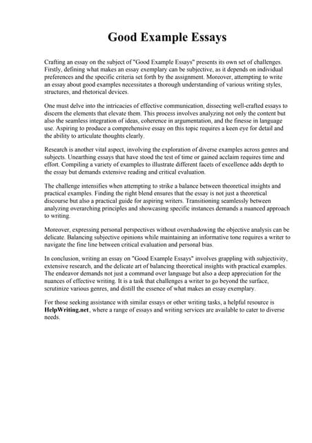 Essay Exaples. SUNY Empire State College | PDF