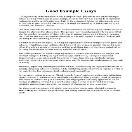 Good Example Essays. College Essay Format: Simple Steps to Be Followed ...