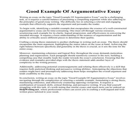 Good Example Of Argumentative Essay.pdf