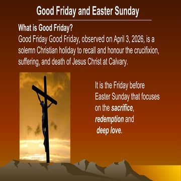 Good Friday Story PowerPoint Presentation | PPTX