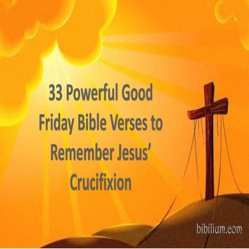 Good Friday Bible Verses 15 Essential Bible Verses For Good Friday