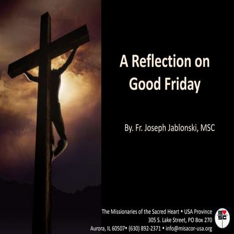 A Reflection on Good Friday | PPTX
