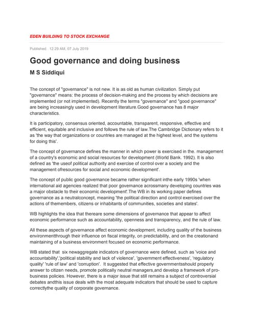 Governance | PPT