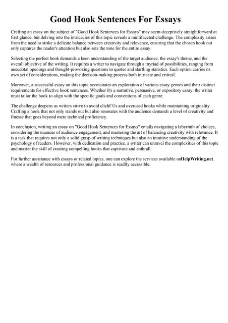 Types Of Hooks For Essays.pdf