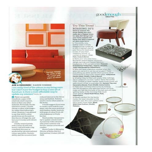 Karen Comber, Owner director at Idolise interiors