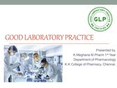 Good laboratory practices | PPT