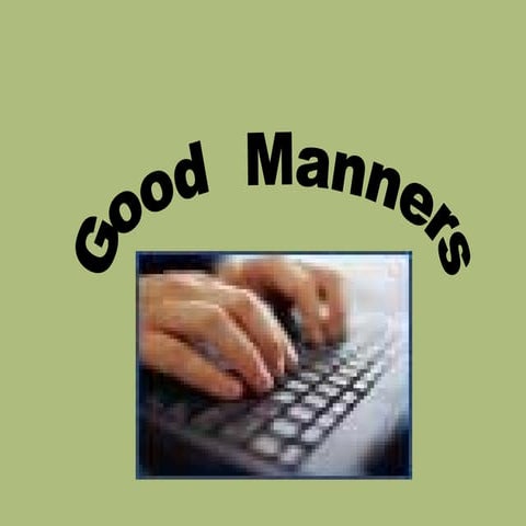 Good manners at school | PPT