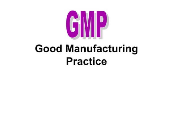Eudra lex volume 4 good manufacturing practice (gmp) guidelines | PDF