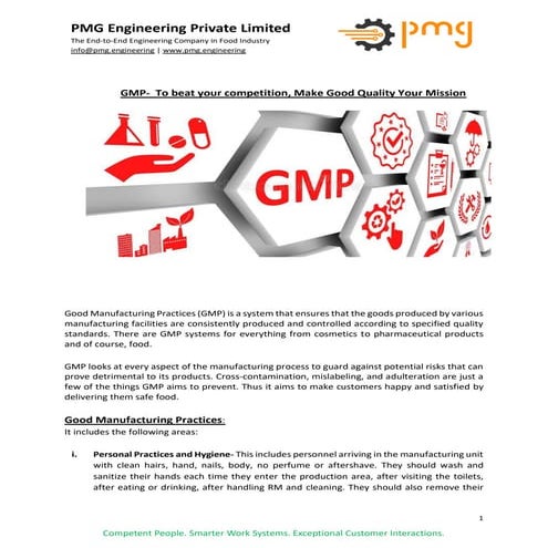 Good Manufacturing Practices- Documentation, Inspection, Why Audit is ...