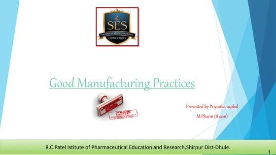 Basics of FDA GMP Training | PPT