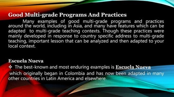 Multigrade Program in Philippine Education | PPT