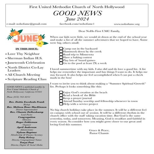The Good News, newsletter for June 2024 is here | PDF