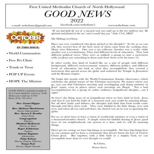 Good News Monthly Newsletter October 2025 | PDF