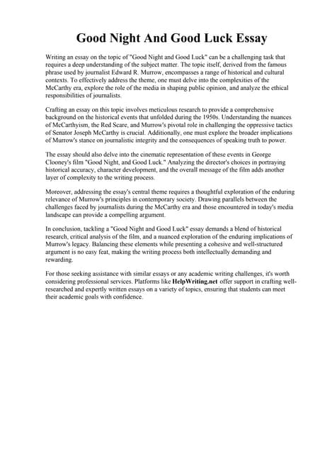 Analytical Essay Example Pdf