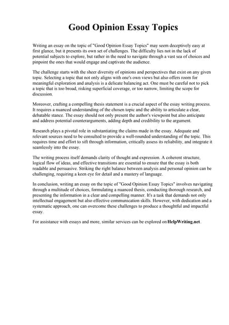 Surprising Reversal Essay Topics | PDF