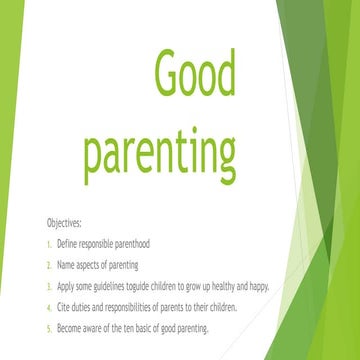 Good parenting | PPTX