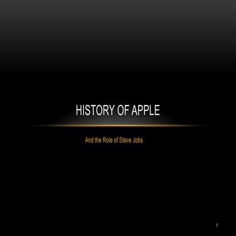 History of Apple | PPTX