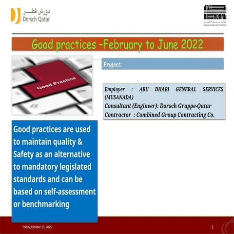 Good Practices health and safe practices | PPTX