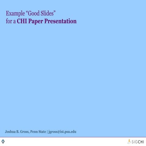 Good presentation example | PPT