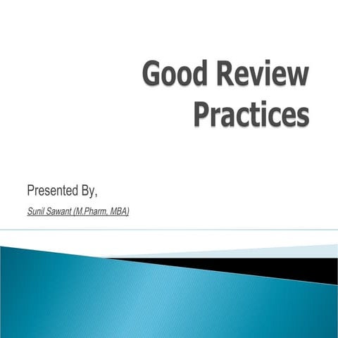 Good review practices | PPT