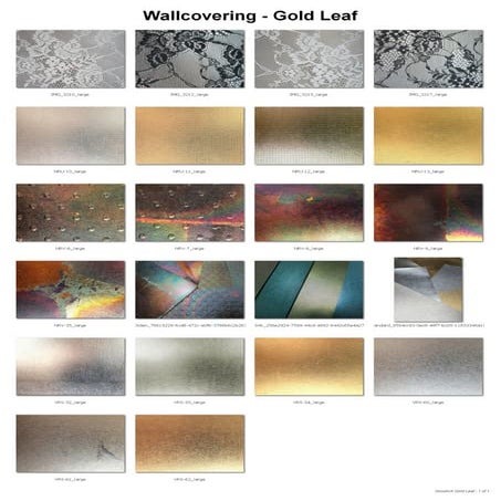 Goodrich wallcovering gold leaf | PDF