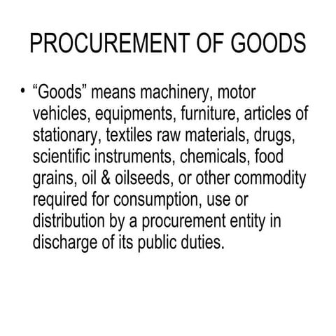 Goods | PPT