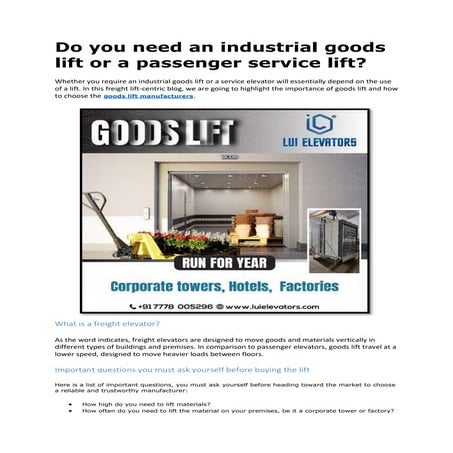 Goods Lift.docx