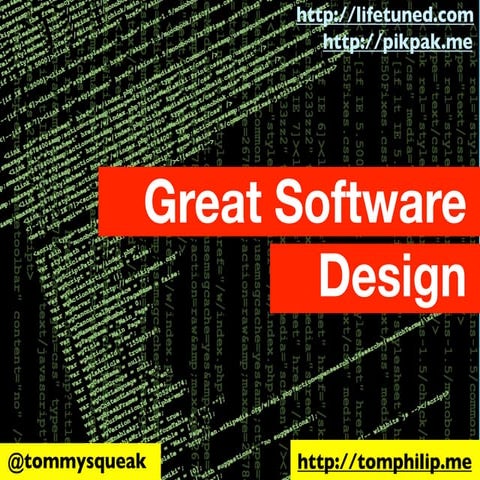 Great Software Design | PPT