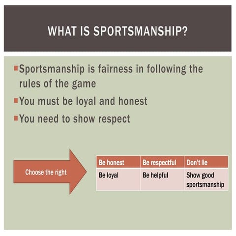 Good sportsmanship (1) | PPTX