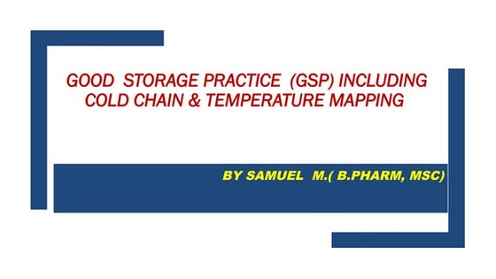 Good Warehousing Practices | PPT