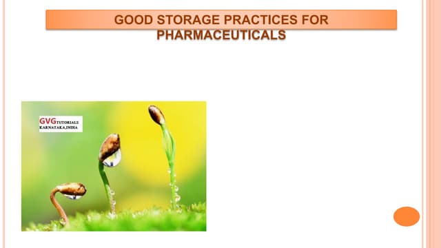 Drug Storage & Maintenance | PPTX