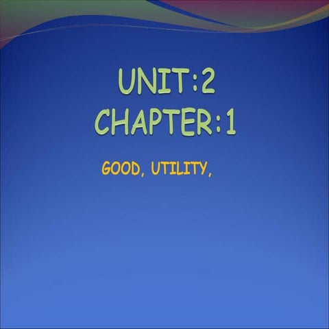 Goods , utility, | PPT